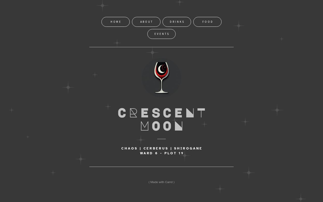 Crescent Moon Menu